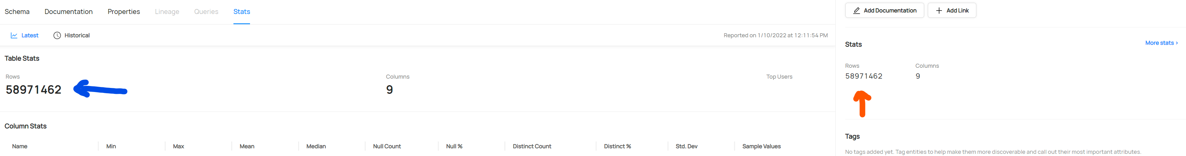 Frontend Improve Table Stats Readability In Ui · Issue 3878 · Datahub Projectdatahub · Github 