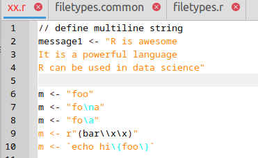 R escape sequences don't terminate properly · Issue #206 · ScintillaOrg/lexilla · GitHub