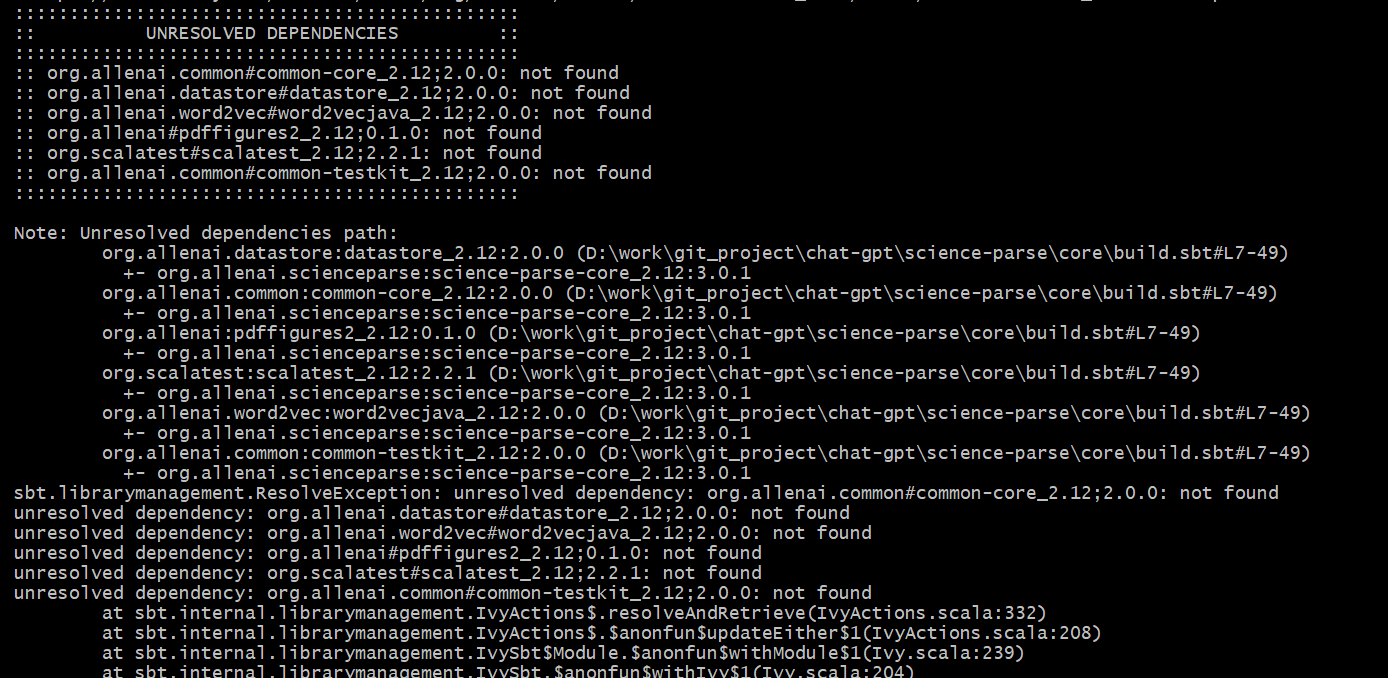 sbt cli/assembly error · Issue #163 · allenai/science-parse · GitHub