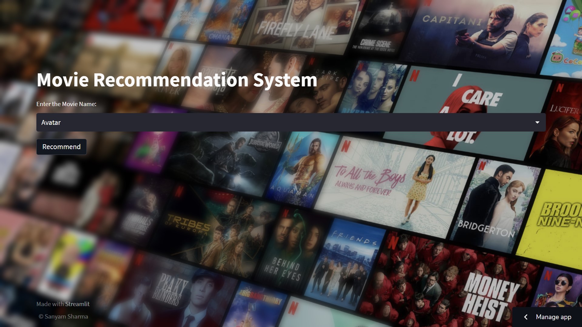 GitHub - sanyam9/Movie-Recommendation-System: A Content Based Movie Recommendation System which ...