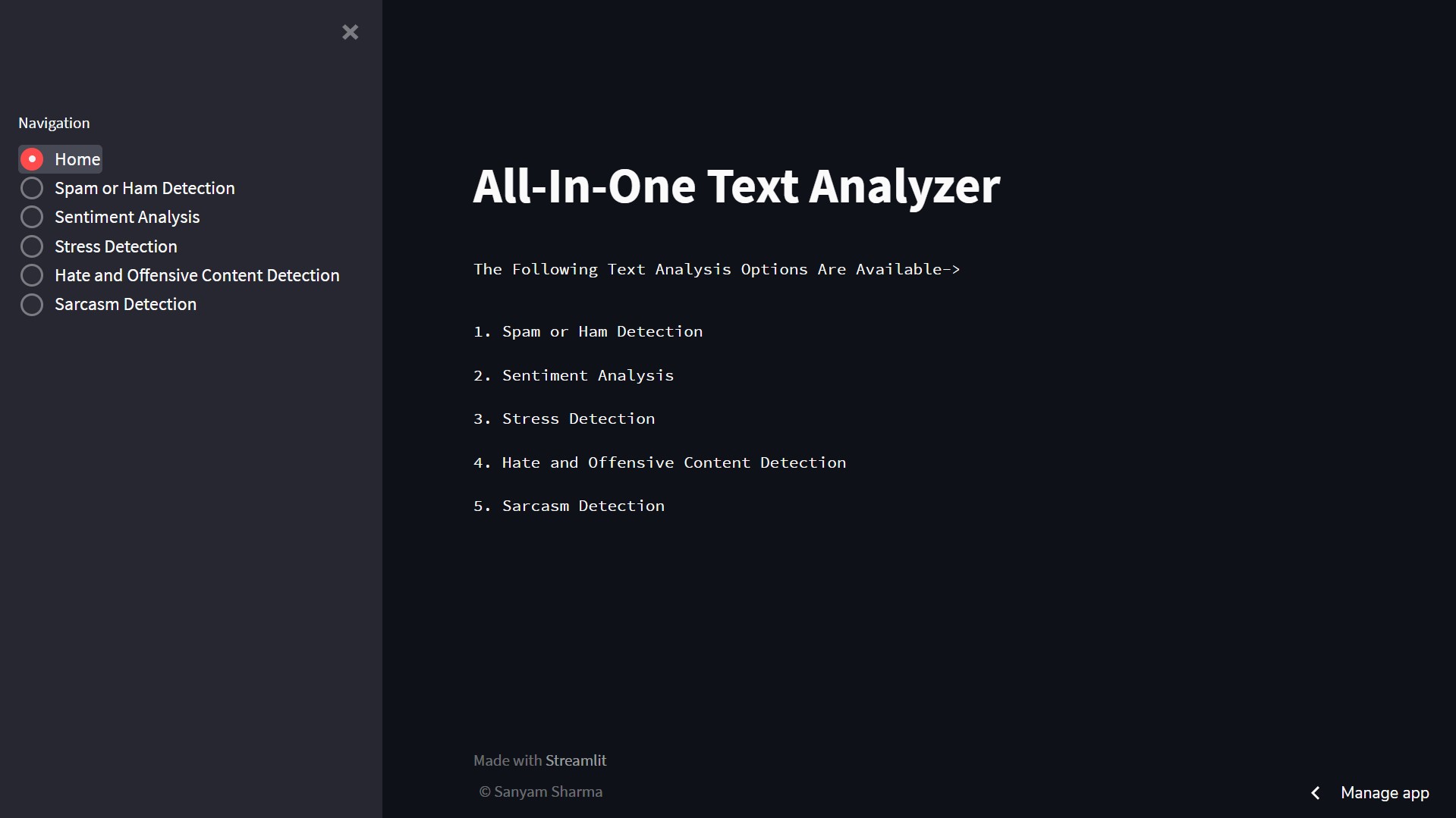 GitHub - sanyam9/All-In-One-Text-Analyzer