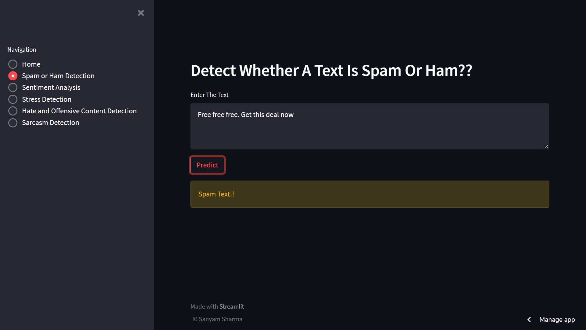 GitHub - sanyam9/All-In-One-Text-Analyzer