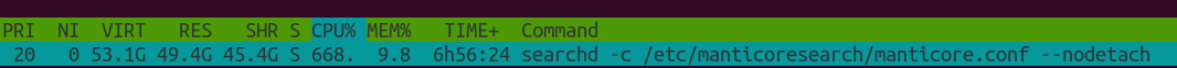 searchd process consumes a lot of memory · Issue #672 · manticoresoftware/manticoresearch · GitHub