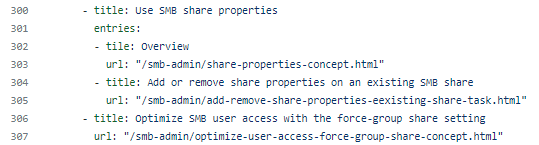 blank entry in sidebar - syntax error in definition · Issue #413 · NetAppDocs/ontap · GitHub