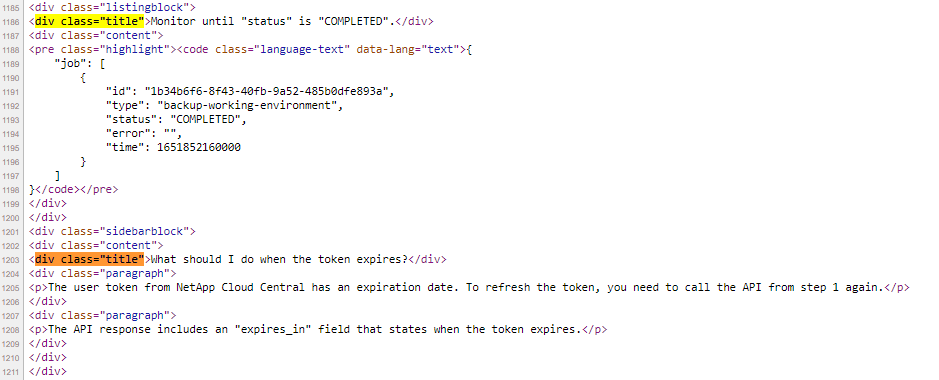 sidebar block use causing incorrectly styled output · Issue #38 · NetAppDocs/bluexp-backup ...