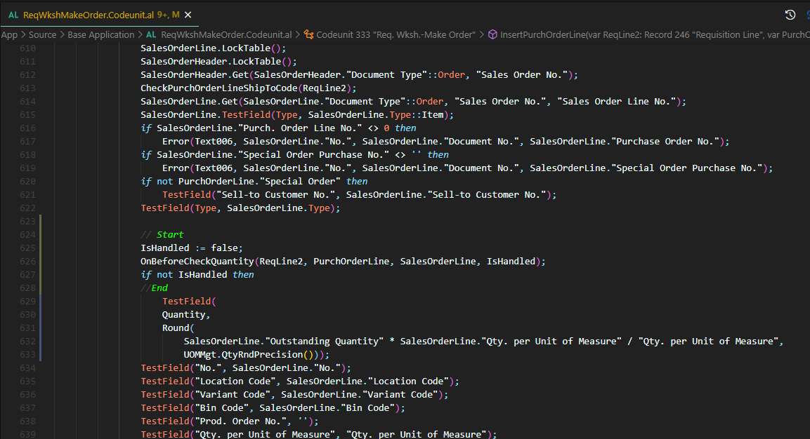 [Event Request] Codeunit 333 Req. Wksh.-Make Order - OnBeforeCheckQuantity · Issue #12079 ...