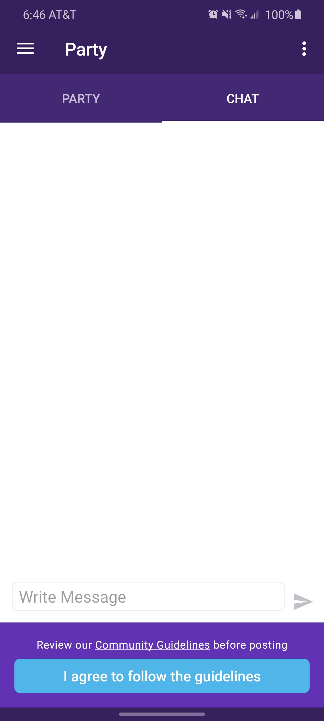 community guideline is shown if you rotate device to landscape mode in ...