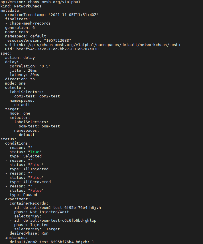 podnetworkchaos fail to update {"error": "the server could not find the requested resource (put ...