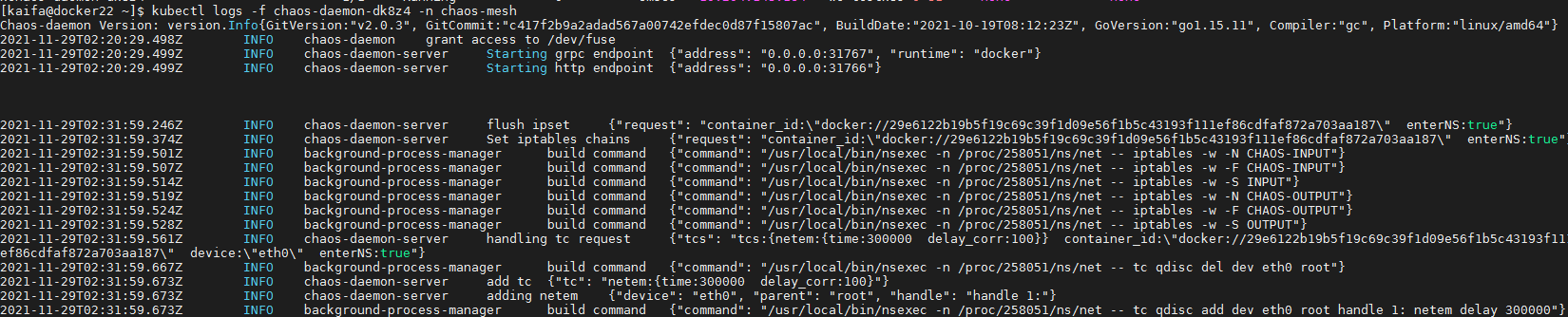 podnetworkchaos fail to update {"error": "the server could not find the requested resource (put ...