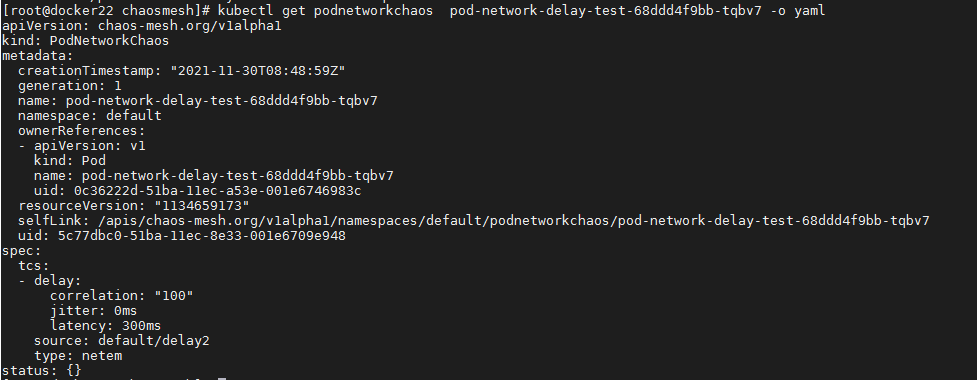 podnetworkchaos fail to update {"error": "the server could not find the requested resource (put ...