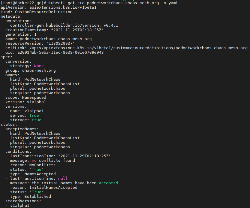 podnetworkchaos fail to update {"error": "the server could not find the requested resource (put ...