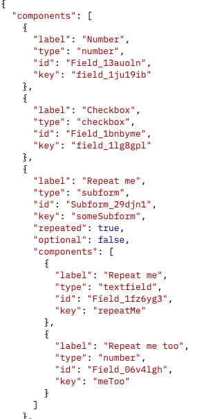 Subforms / Repeated Groups of Form Fields · Issue #264 · bpmn-io/form-js · GitHub
