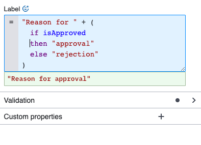 Expression result preview · Issue #409 · bpmn-io/form-js · GitHub
