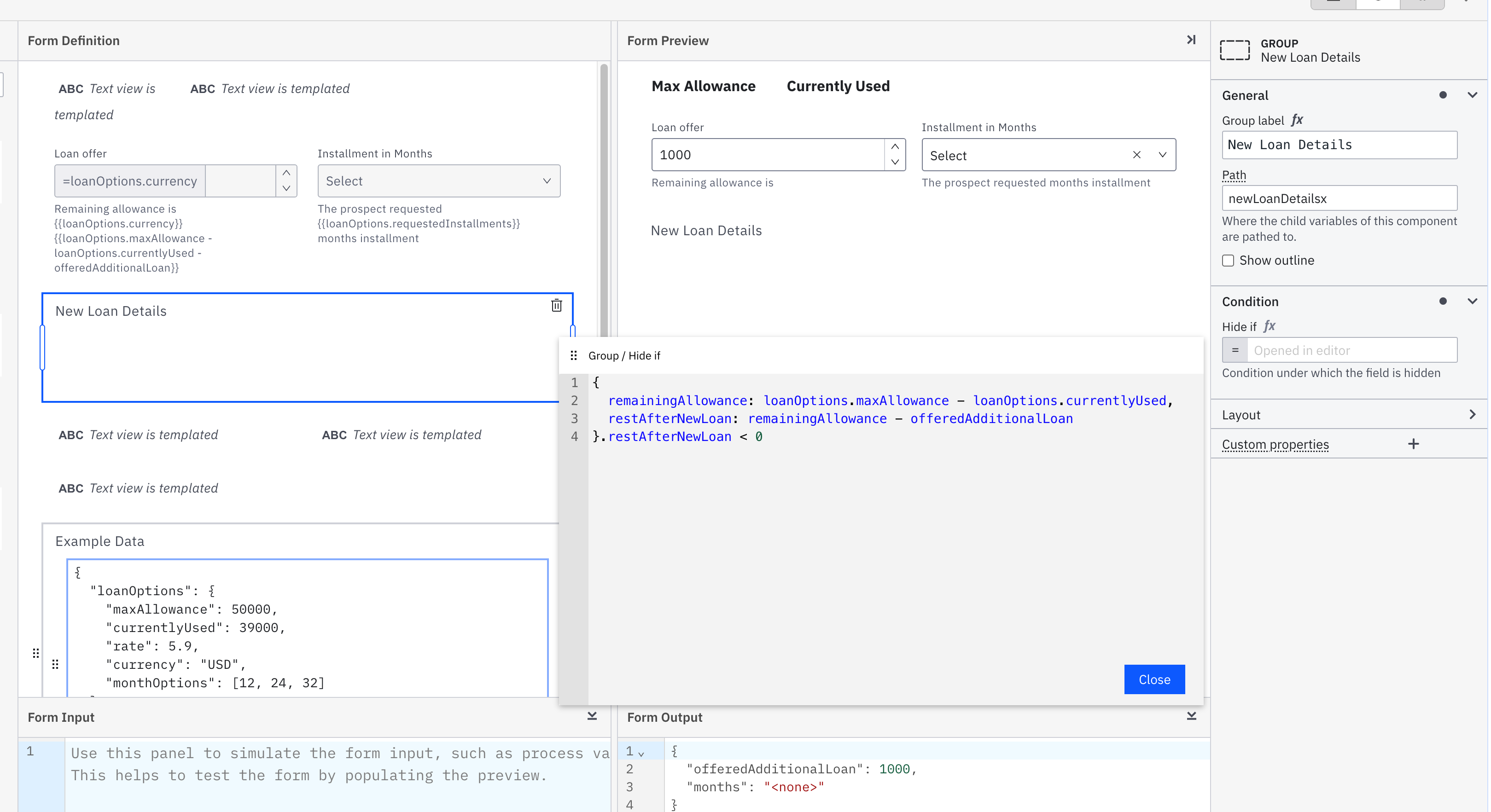 Components with complex conditions create a variable with null name in getSchemaVariables ...