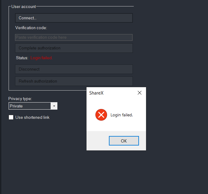 Can't login into Youtube using ShareX · Issue #5752 · ShareX/ShareX · GitHub