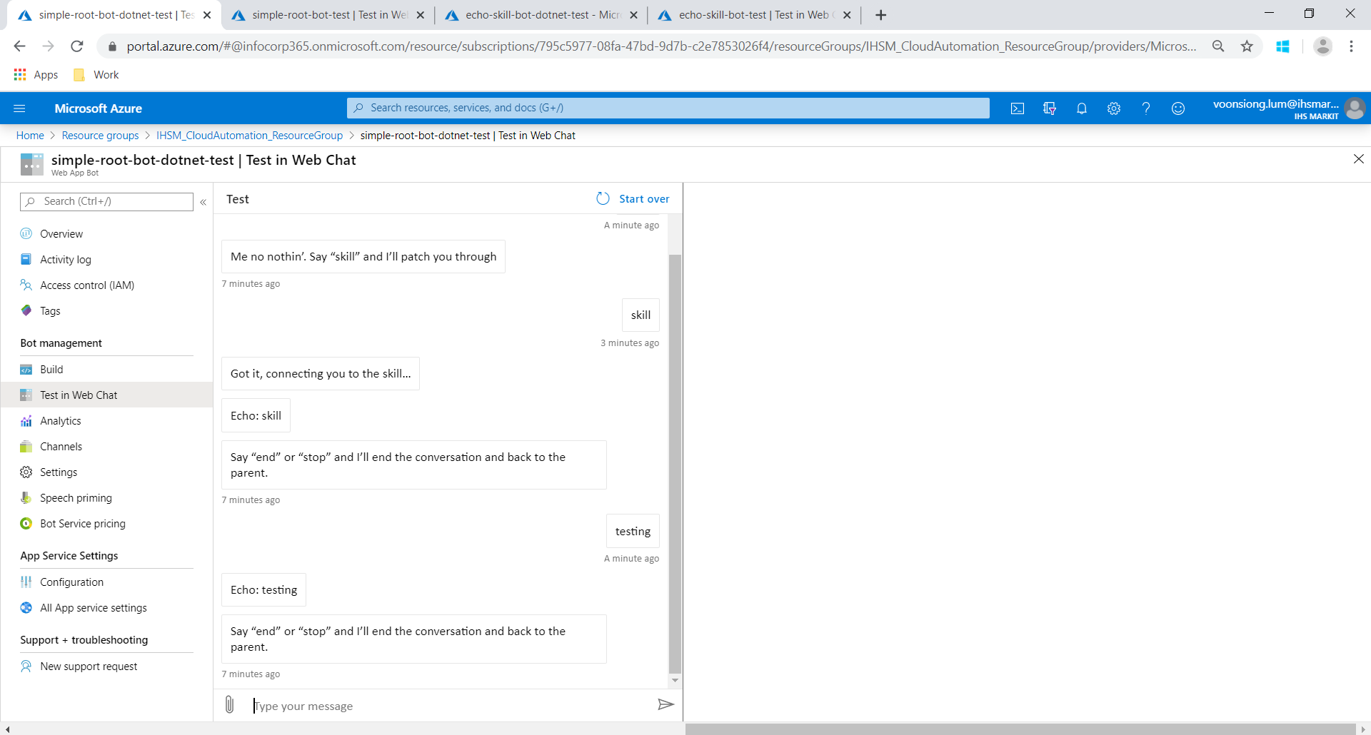 Skills Simple Bot To Bot Nodejs Version Does Not Work · Issue 2401 · Microsoftbotbuilder