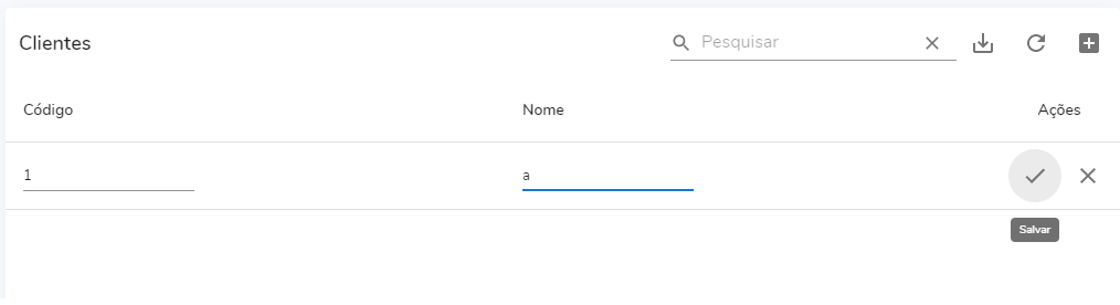 Warning when adding new value to the field on onRowAdd when hovering the save button if the ...