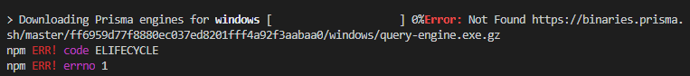 Downloading Prisma engines for windows Error · Issue #2660 · prisma/prisma · GitHub