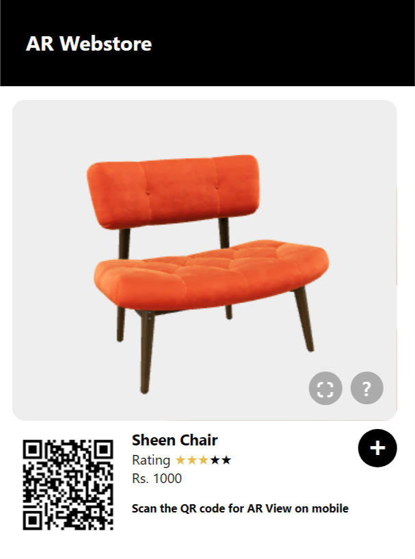 GitHub - ShwetKhatri2001/AR-Webstore: Webstore built to showcase photorealistic 3D digital ...