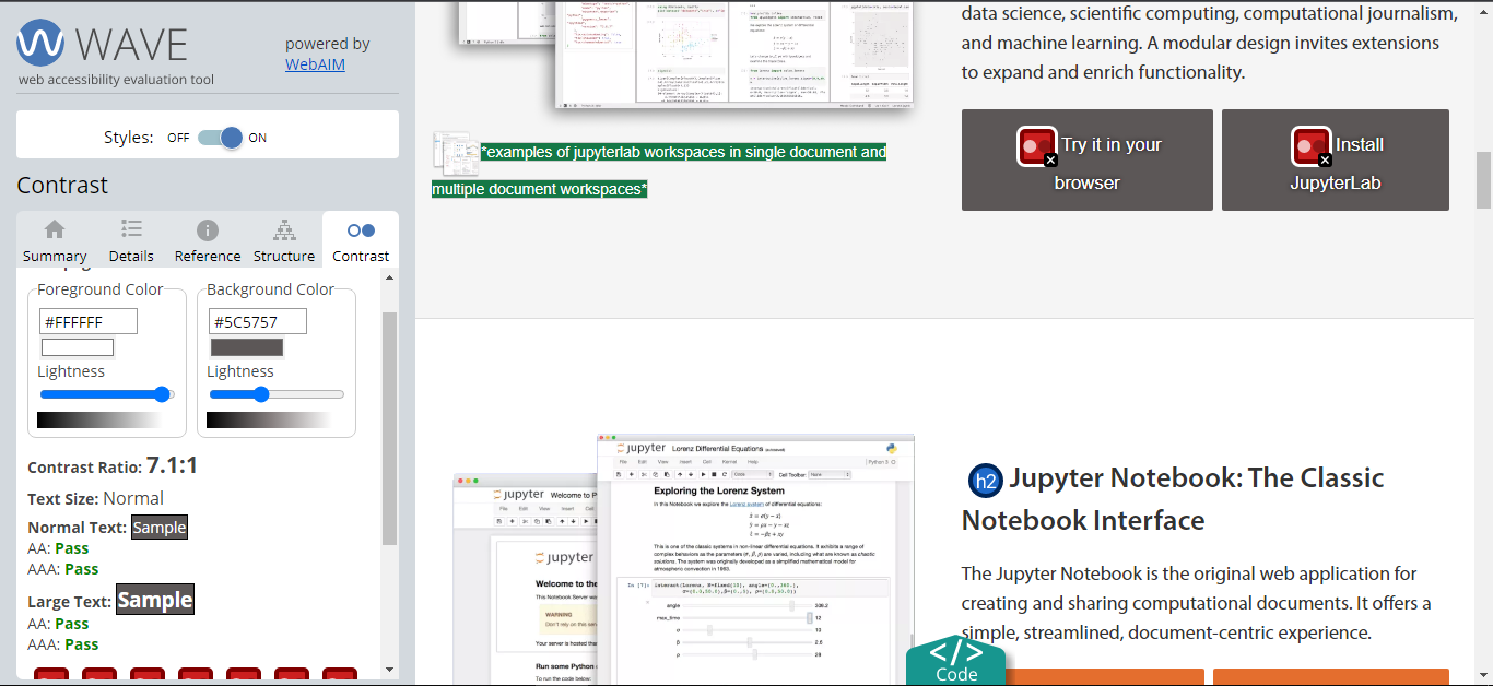 Accessibility: Improving the web accessibility of Jupyter’s home page · Issue #106 · jupyterhub ...