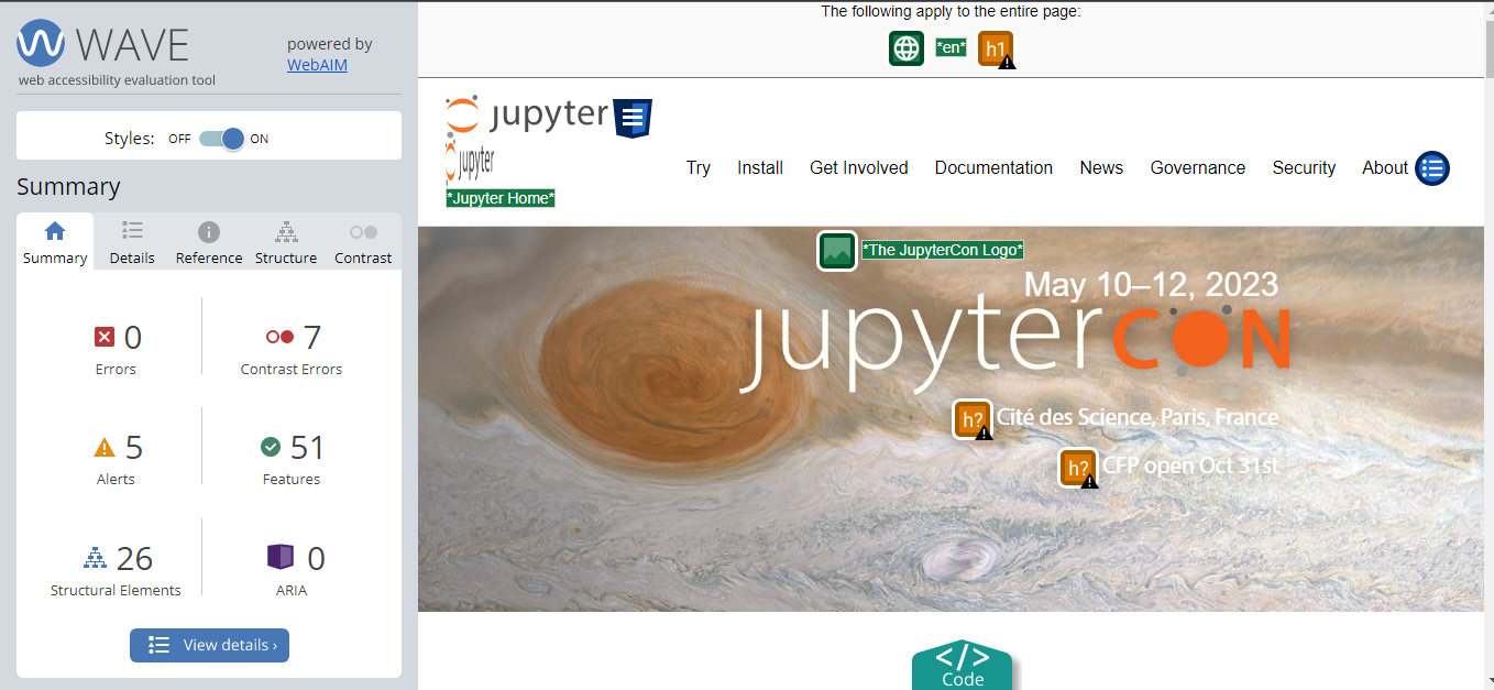 Accessibility: Improving the web accessibility of Jupyter’s home page · Issue #106 · jupyterhub ...