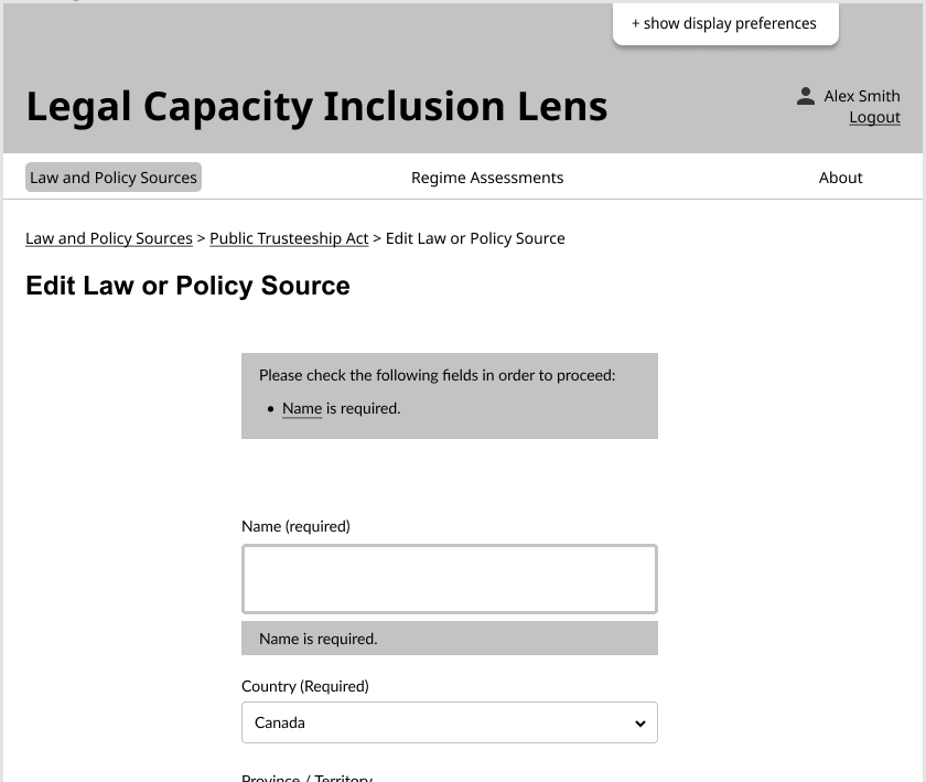 Display Error Messages When Input Form Is Incomplete Or Fails Validation · Issue 45 · Fluid