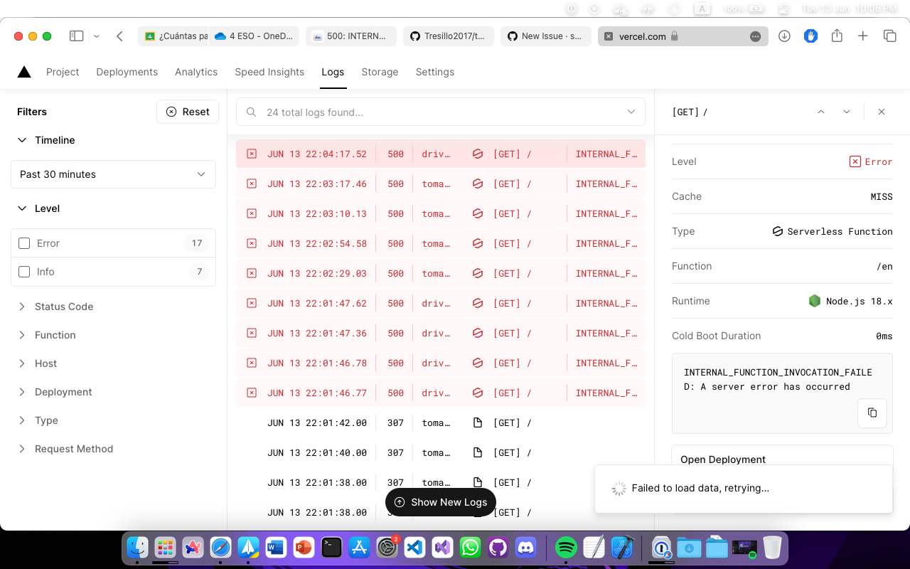 500 - Internal server error · Issue #1031 · spencerwooo/onedrive-vercel-index · GitHub