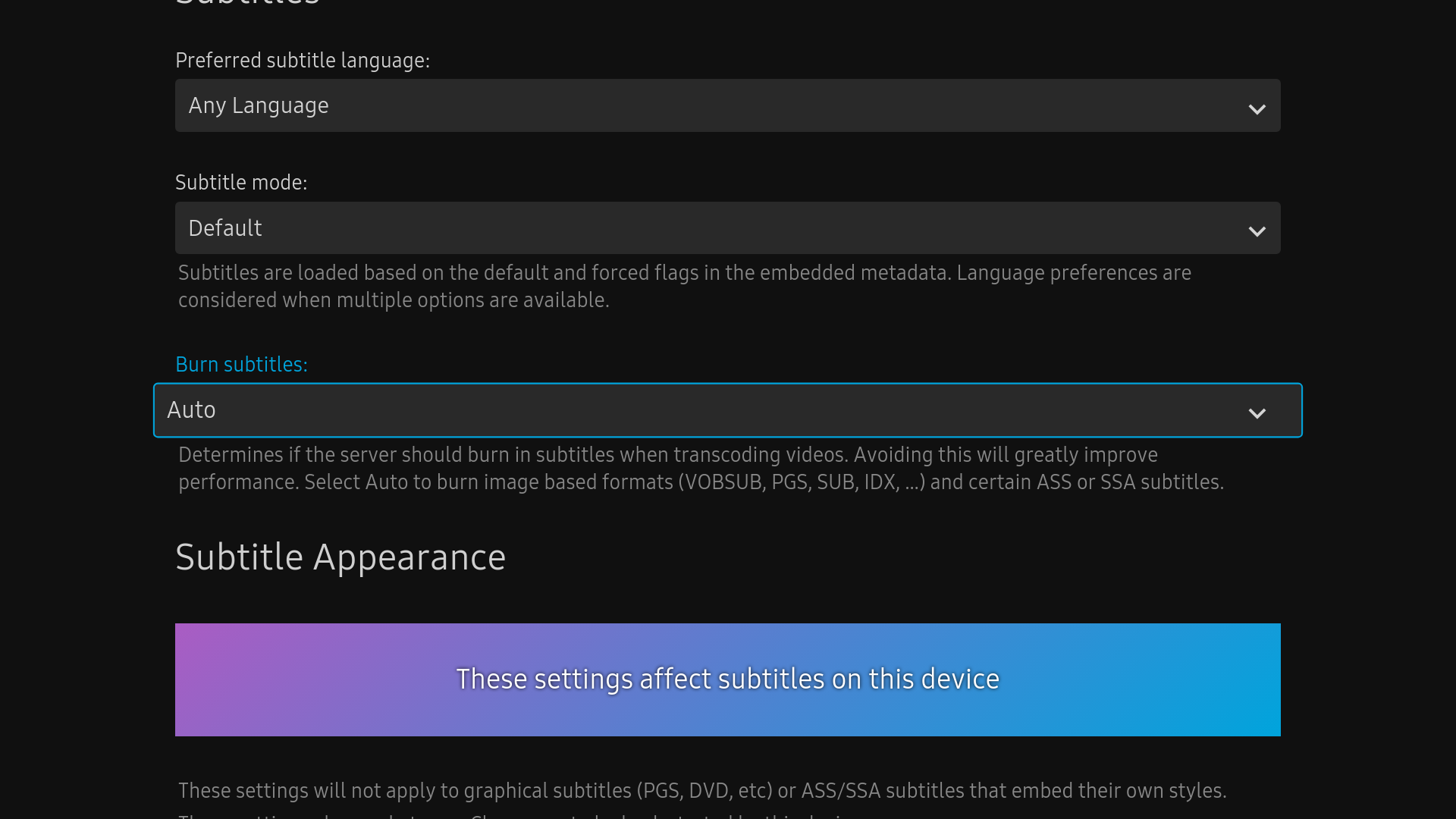 Black screen of transcoding. · Issue #62 · jellyfin/jellyfin-tizen · GitHub