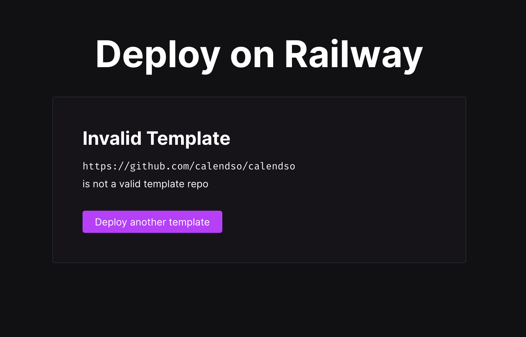 Deploy on Railway seems to be broken · Issue #340 · calcom/cal.com · GitHub