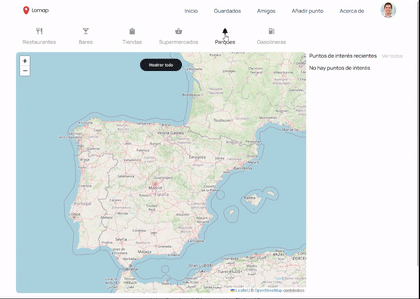 Mapa: Filtro de puntos por categoría en el mapa de Home · Issue #219 · Arquisoft/lomap_es5a · GitHub