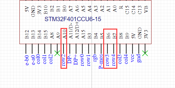 STM32F401很多引脚不能作为矩阵使用吗？加到矩阵中不能触发按键。Can't many pins of STM32F401 be used ...