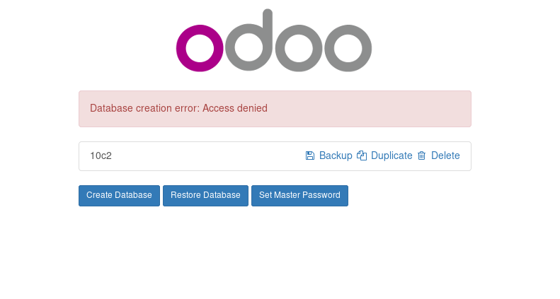 Bug: Database creation error - still there after resubmit until result · Issue #19423 · odoo ...