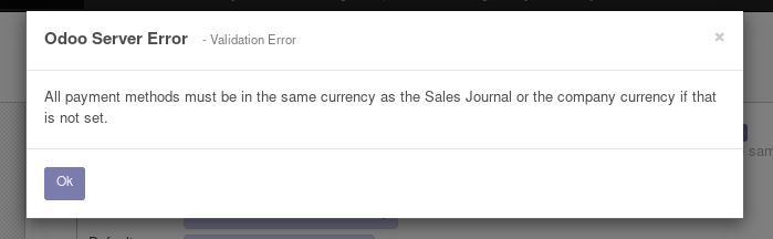 [Point_of_sale] Error with POS Sales with two journals in different ...