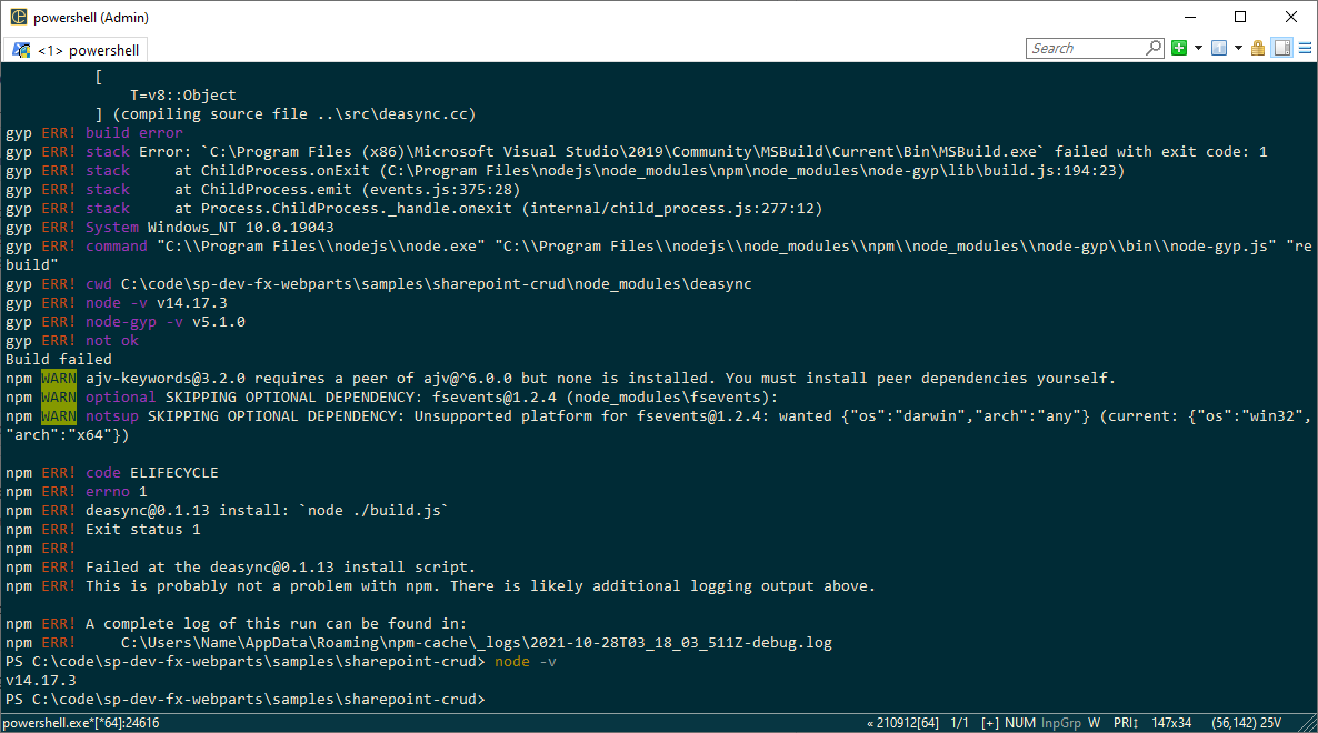 Not able to build · Issue #2091 · pnp/sp-dev-fx-webparts · GitHub