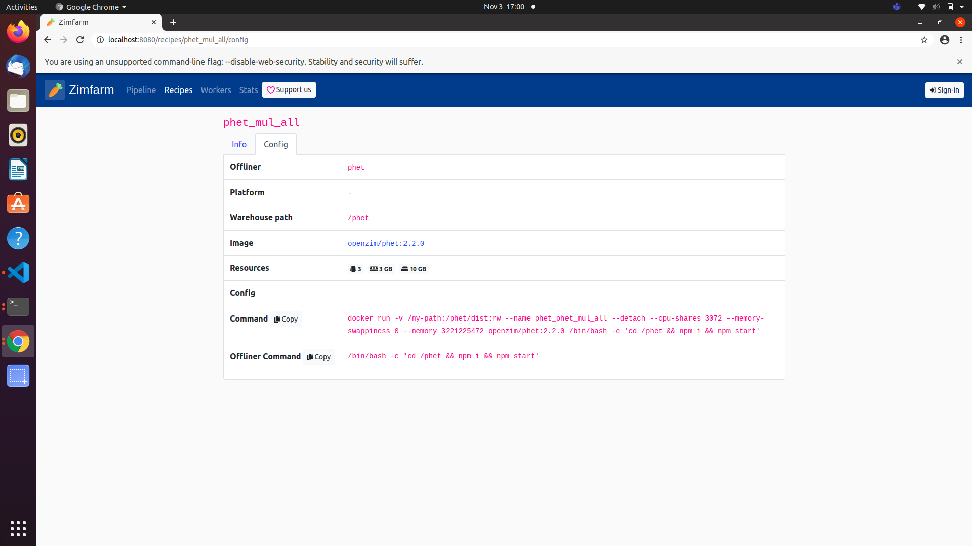 Tweaks to Command line arguments display in Pipeline and Recipe · Issue #443 · openzim/zimfarm ...
