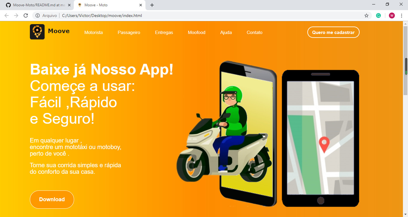 GitHub - weidevbr/Moove-Moto: Projeto pessoal de um app de logística.
