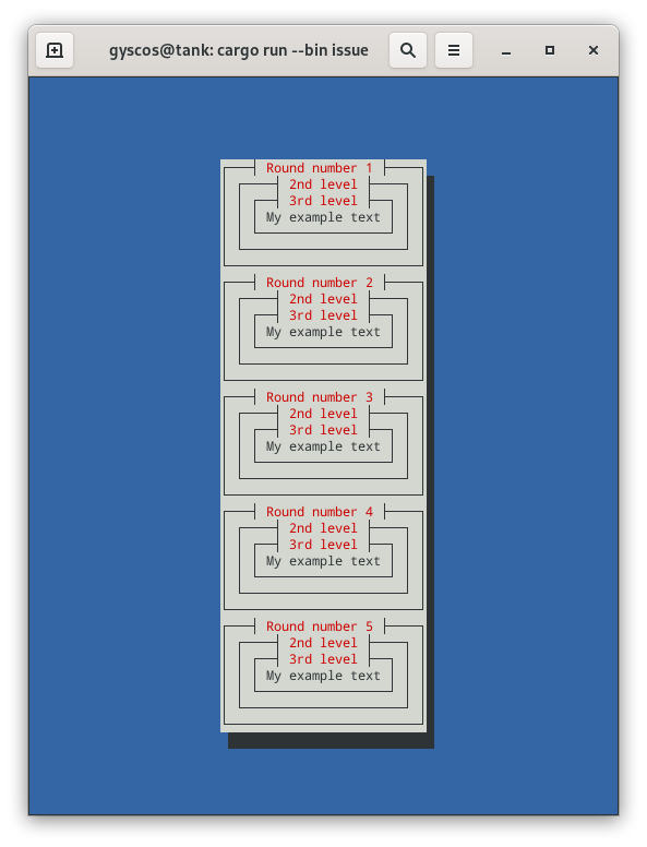 Missing text with LinearLayout combos · Issue #504 · gyscos/cursive ...