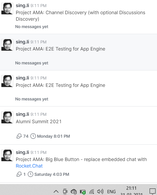 Discussion list doesn't show when discussion was created instead shows ...
