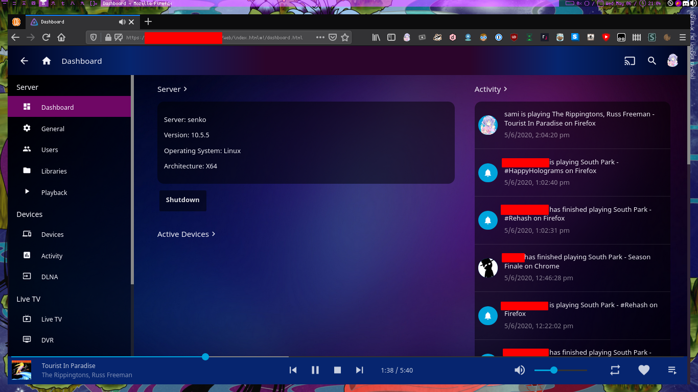 Active Devices list empty while content is being played. · Issue #3061 · jellyfin/jellyfin · GitHub