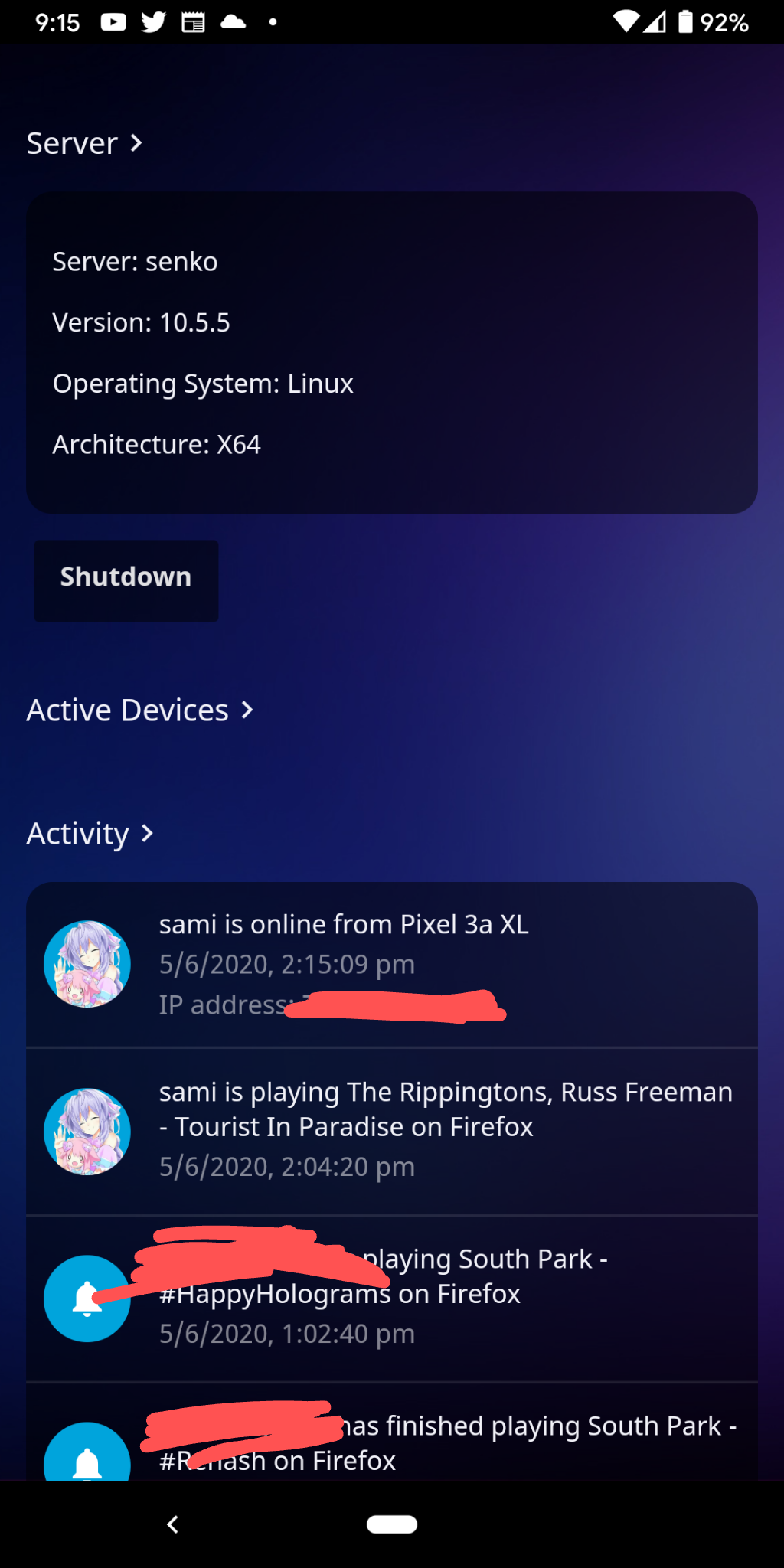 Active Devices list empty while content is being played. · Issue #3061 · jellyfin/jellyfin · GitHub
