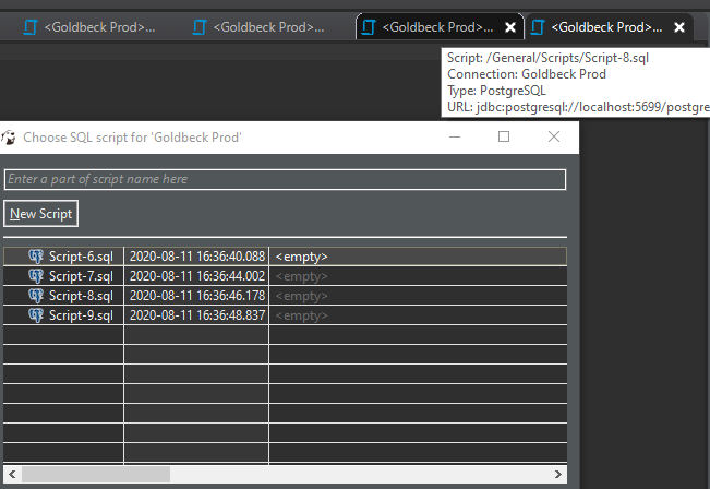 Add connection information when using multiple databases from the same server · Issue #9498 ...