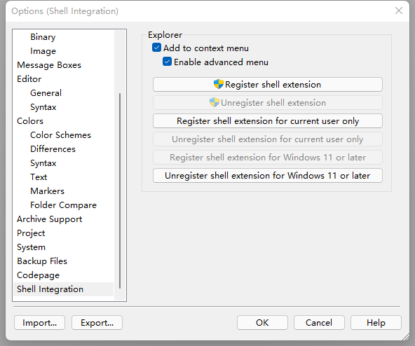 Enable Advanced Menu For Windows 11 · Issue 1107 · Winmerge Winmerge · Github