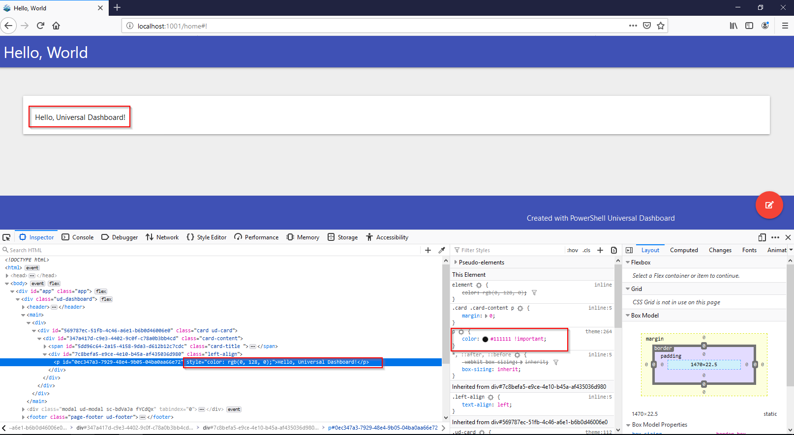 Color parameter not working for UDParagraph in 2.6.0 · Issue #1250 · ironmansoftware/universal ...