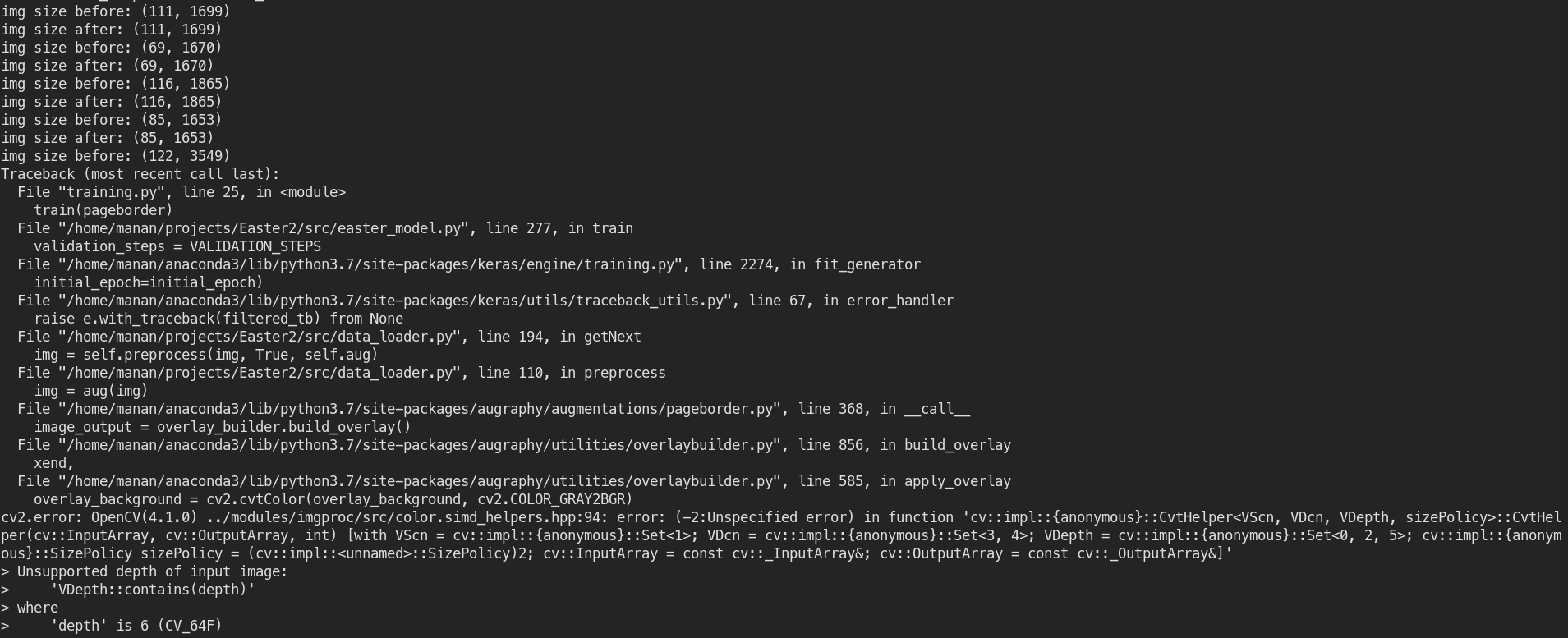 issues in training with augmentations · Issue #212 · sparkfish/augraphy · GitHub