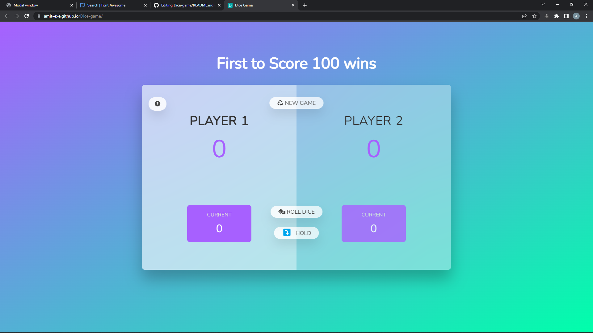 GitHub - Amit-exe/Dice-game
