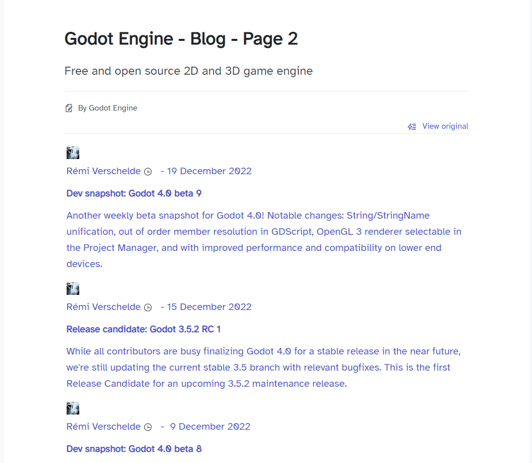 Blog page wrong layout on page change · Issue #584 · godotengine/godot-website · GitHub