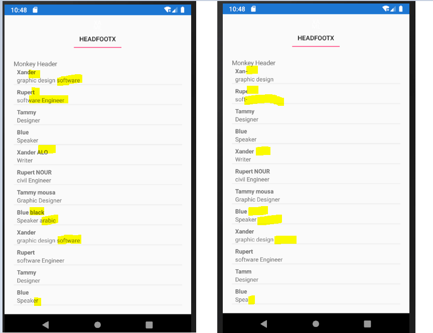 [Bug] Random Disappearance and miss alignment in text while scrolling up and down when using ...