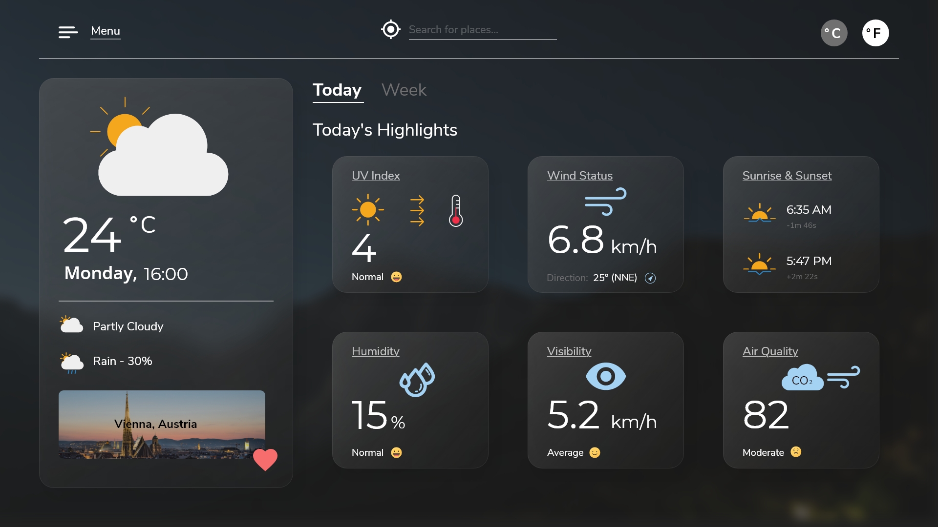 GitHub - esabaliauskaite/HUEX-project: Weather app build as a university project