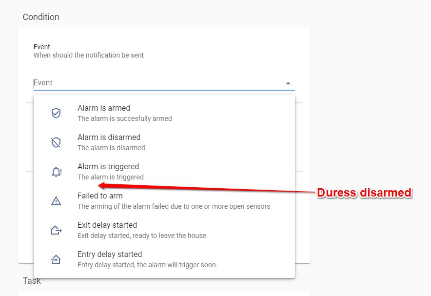 Duress Code and Event · Issue #313 · nielsfaber/alarmo · GitHub