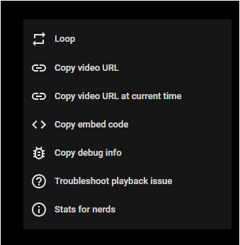 Remove custom context menu of youtube. · Issue #2437 · sampotts/plyr · GitHub